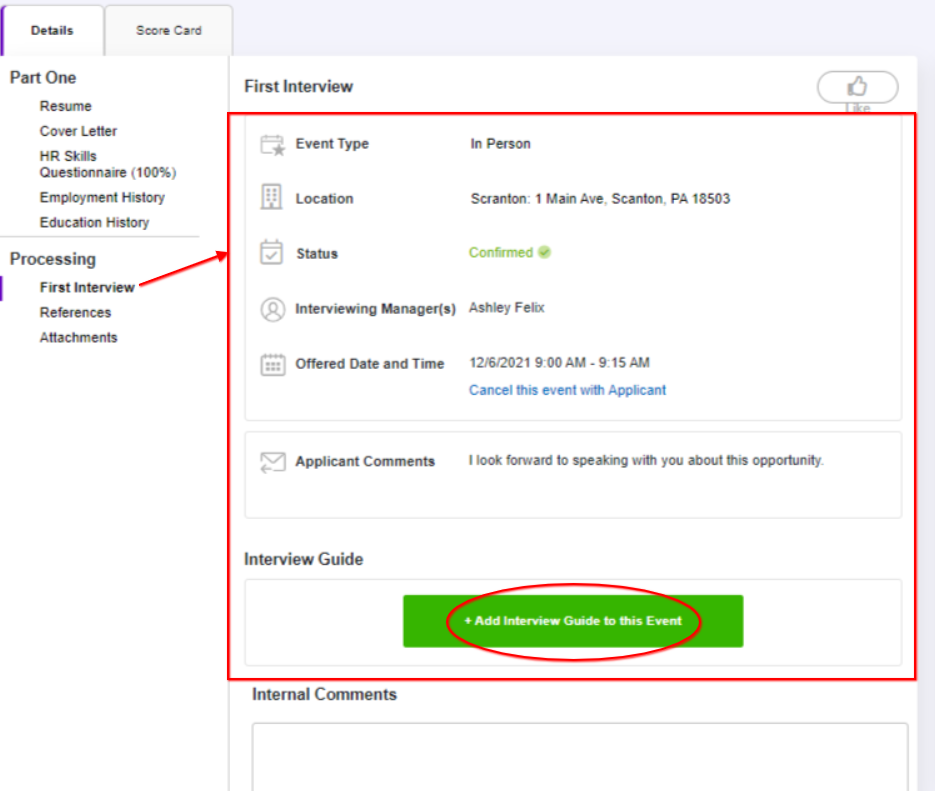 Processing Element: Interview Guides – ATS Guide